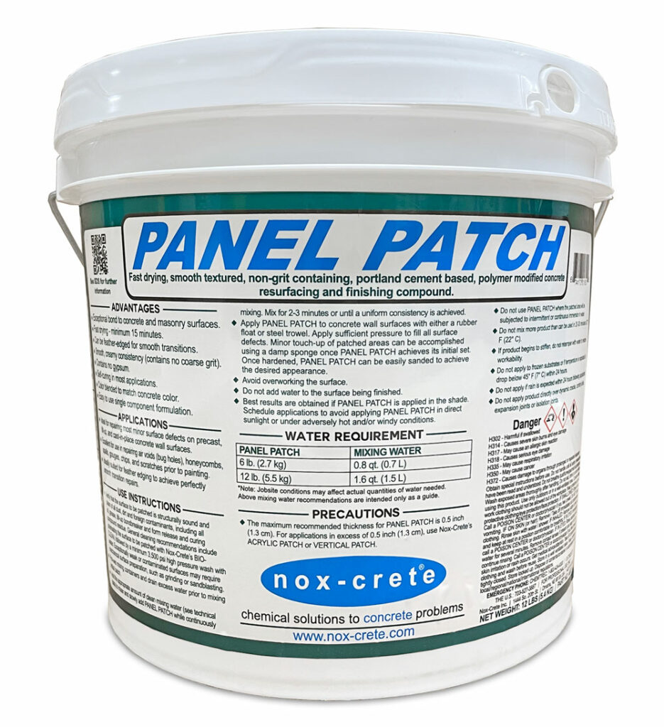 Resurfacing and finishing compound Panel Patch is fast drying and smooth