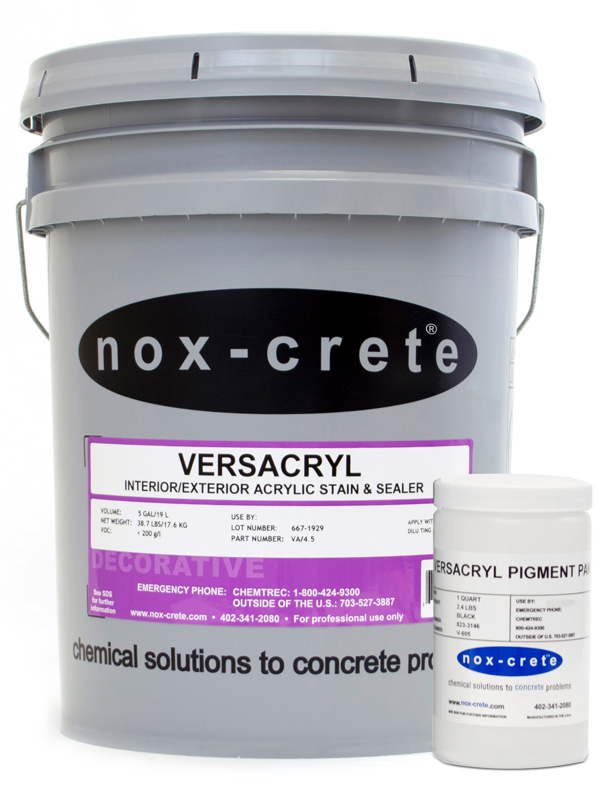 Water-Based Concrete Stain Versacryl for Horizontal and Vertical Surfaces